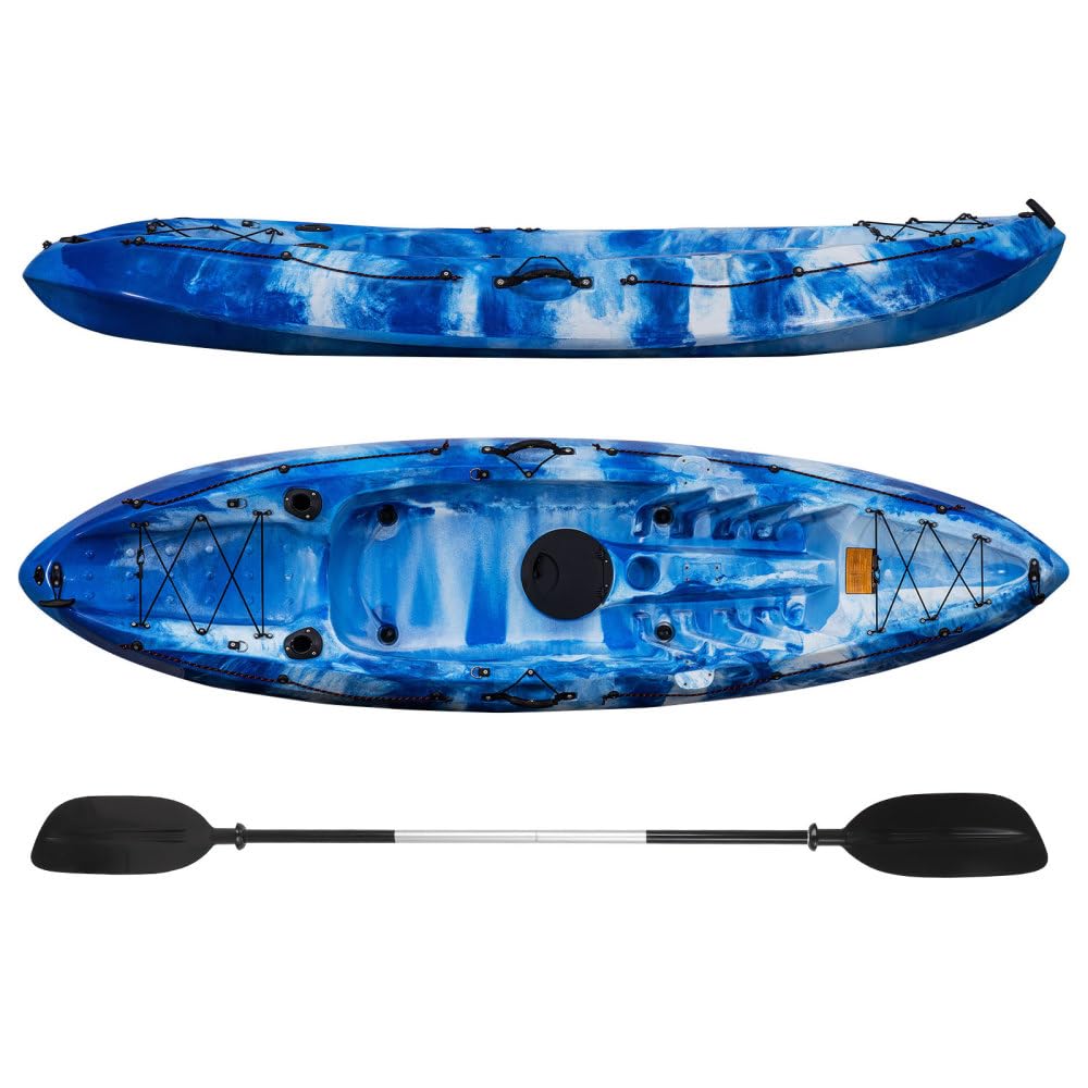 GAOMON Fishing Kayak - 9.3FT Sit on Top, with Paddle & Comfortable Sea ...