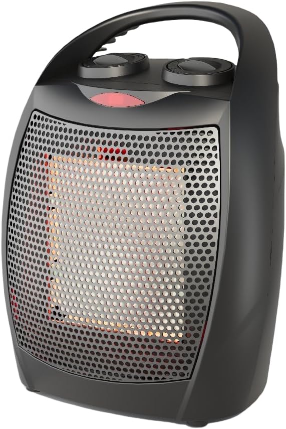 Riedhoff Electric Space Heater 1500W/750W, 2-in-1 Fast Heating Ceramic ...